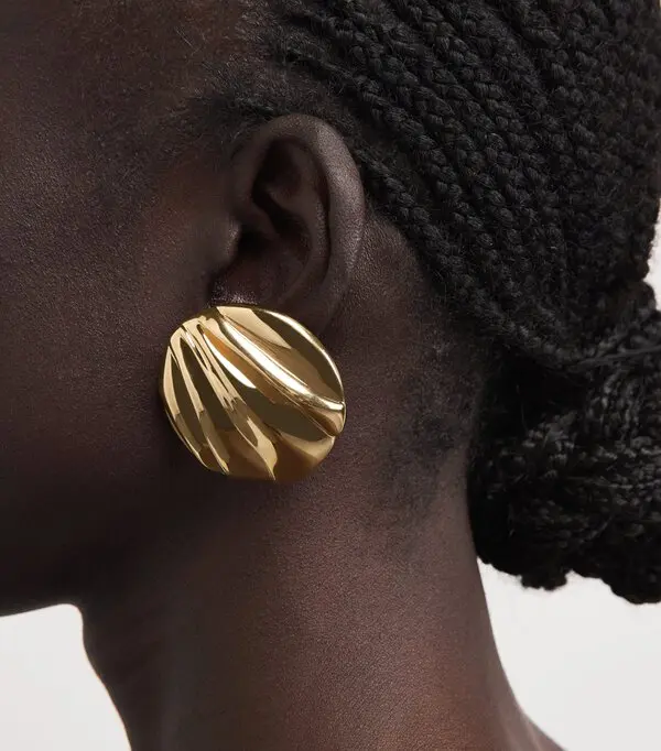 Chloé Pleats Clip-on Earrings