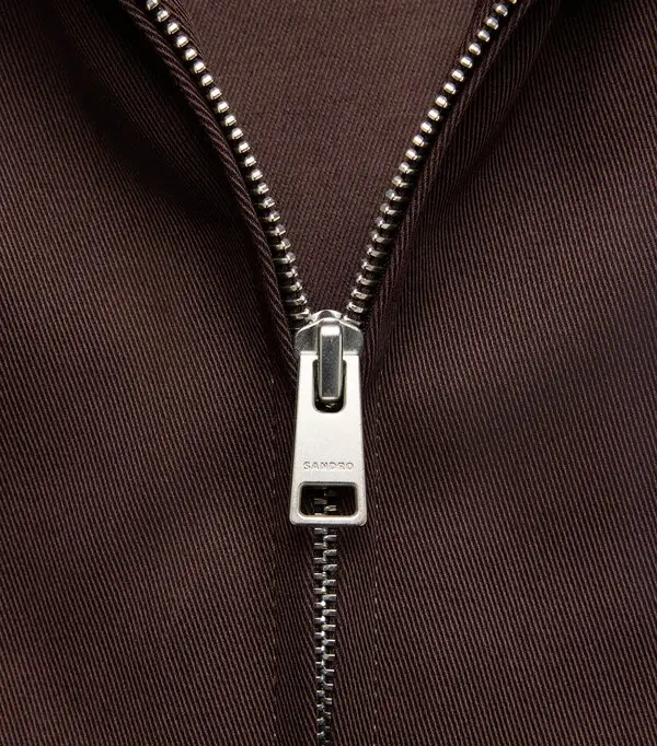 Sandro Cotton Collared Jacket