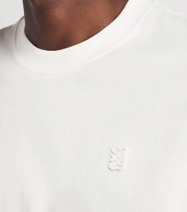 Sandro Cotton Logo-patch T-shirt