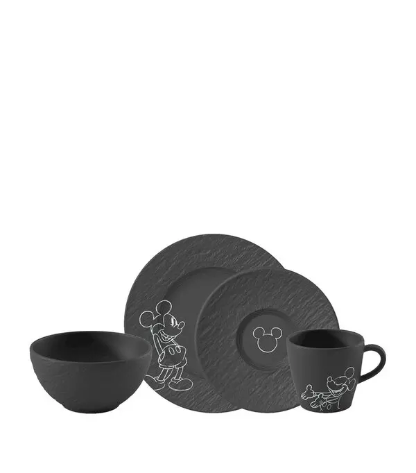 VILLEROY & BOCH X Mickey Mouse Manufacture Breakfast Set - Black
