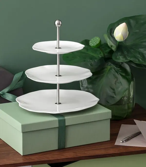 VILLEROY & BOCH Pura 3-tiered Cake Stand
