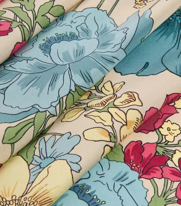 Max Mara Silk Floral Scarf