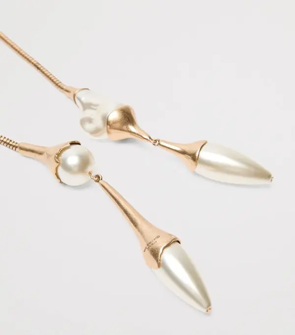 Max Mara Faux Pearl Wraparound Necklace