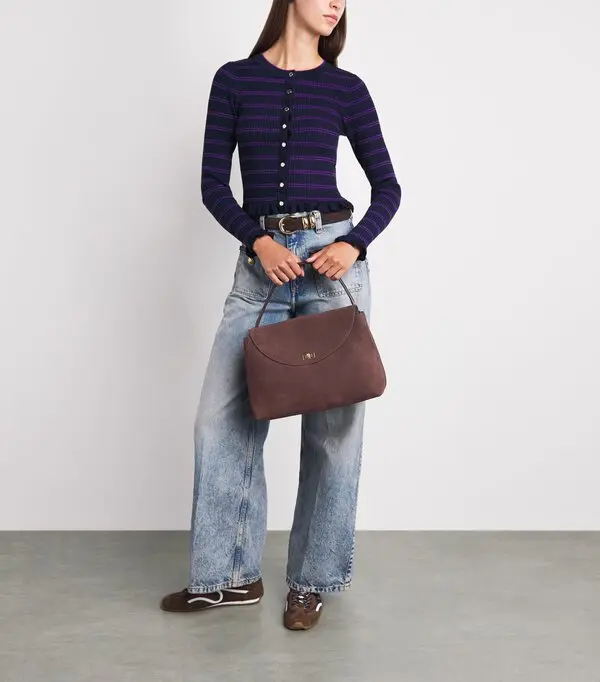 Sandro Suede Le Grand Bazaar Top-handle Bag