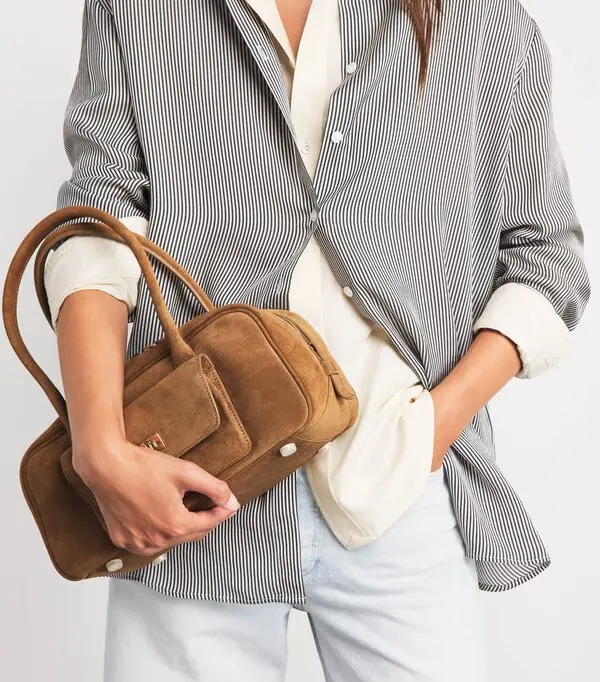 Sandro Suede Ezmehralda Top-handle Bag