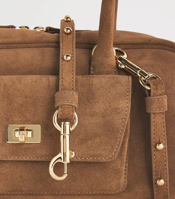 Sandro Suede Ezmehralda Top-handle Bag