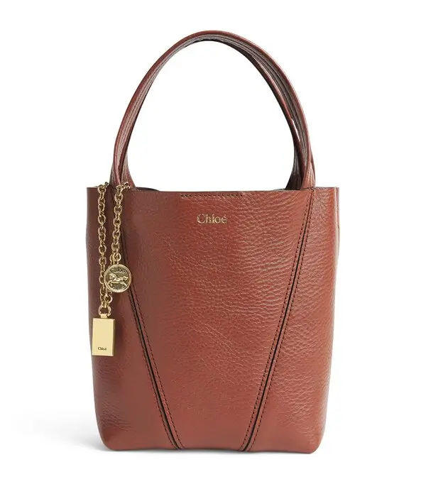 Chloé Small Leather Spin Tote Bag