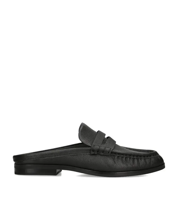 Simkhai Leather Dean Loafers - Black