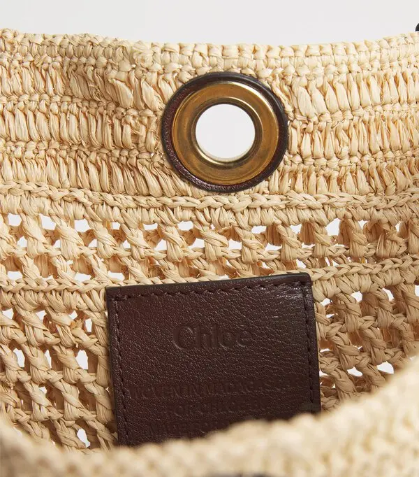 Chloé Small Raffia Iconic Double Carry Bag
