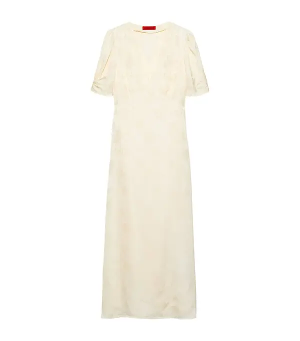 Max & Co. Satin V-neck Midi Dress