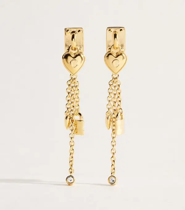 Chloé Mini Paddington Drop Earrings - Gold