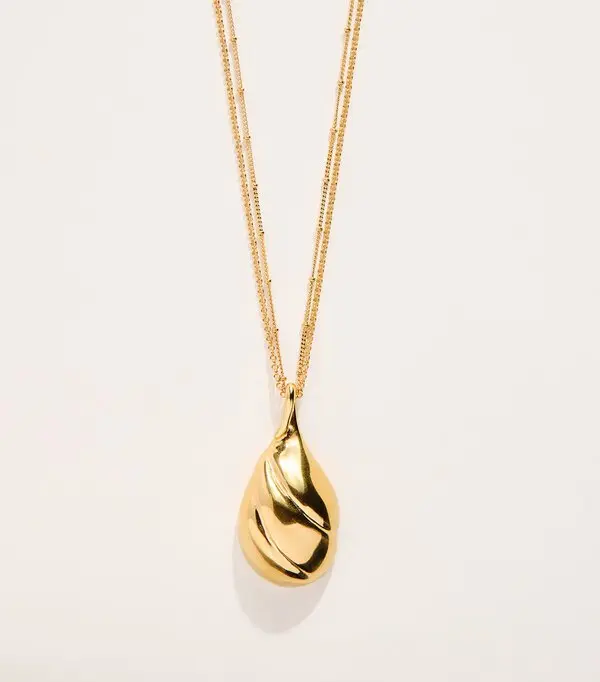 Chloé Mirror Pendant Necklace - Silver