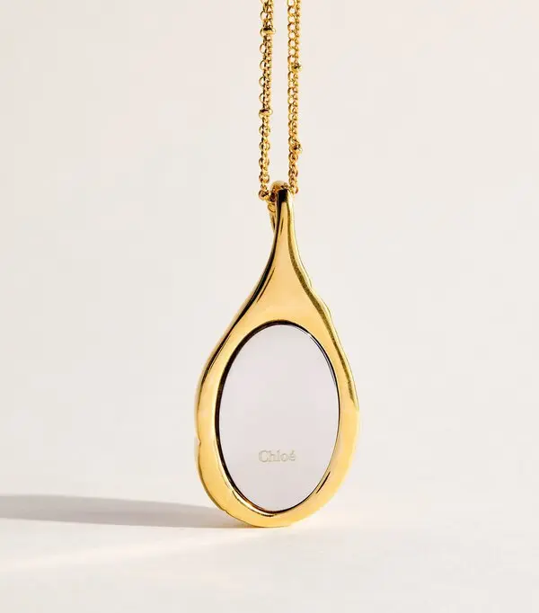 Chloé Mirror Pendant Necklace