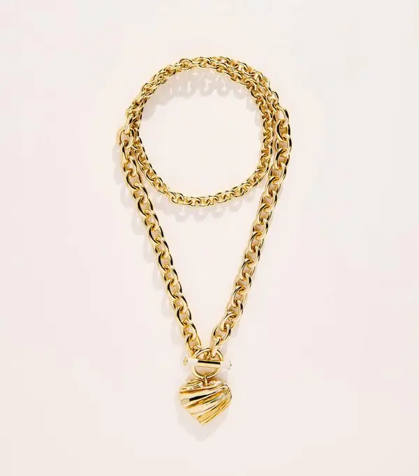 Chloé Heart Pendant Necklace - Gold