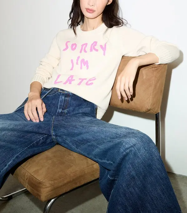 Max & Co. Cotton Slogan Sweater