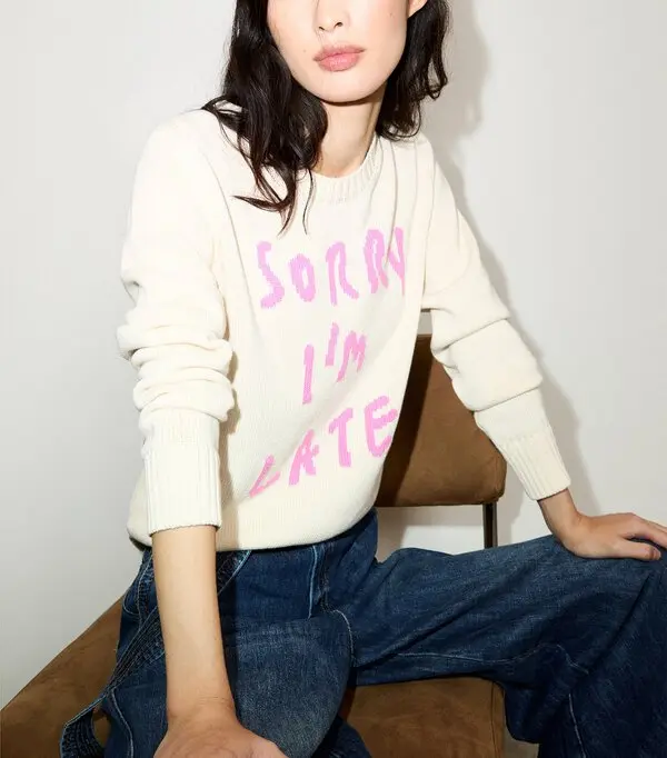 Max & Co. Cotton Slogan Sweater
