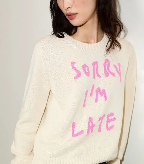 Max & Co. Cotton Slogan Sweater
