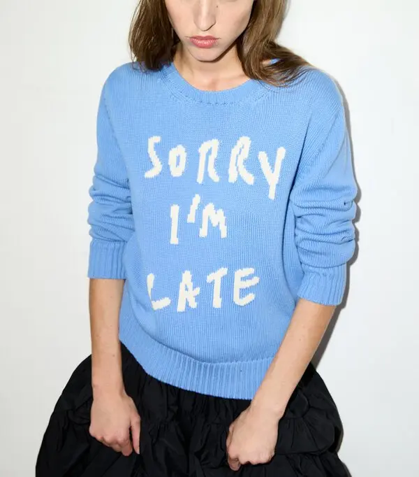 Max & Co. Cotton Slogan Sweater