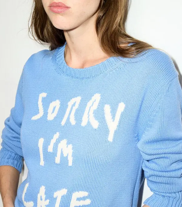 Max & Co. Cotton Slogan Sweater