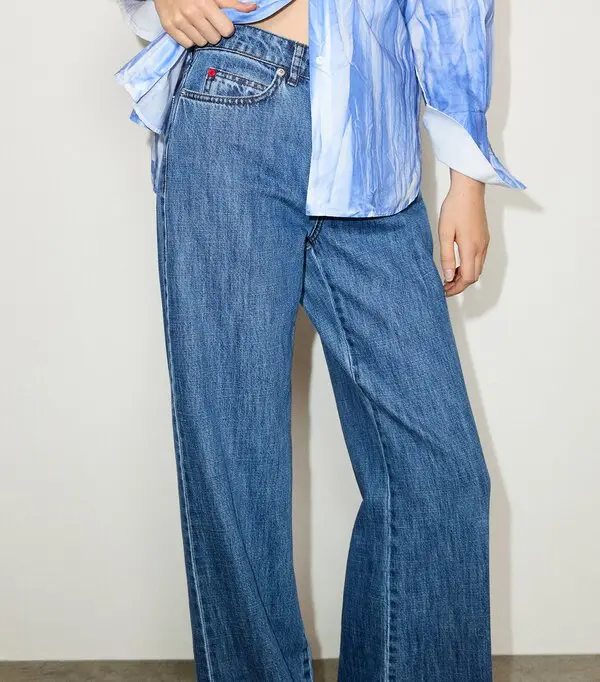 Max & Co. Wide-leg Pleated Jeans