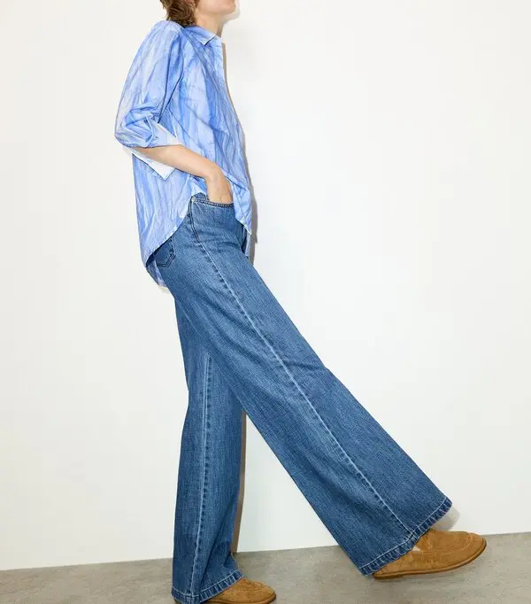 Max & Co. Wide-leg Pleated Jeans