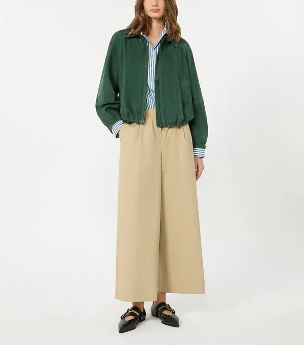 Max Mara Cotton Flared Trousers