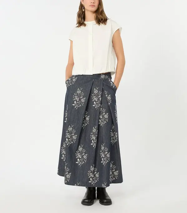 Max Mara Collarless Shirt