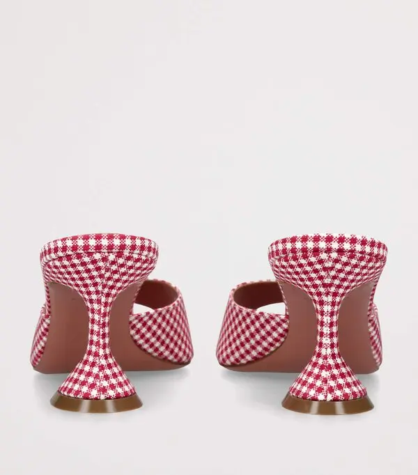 Amina Muaddi Houndstooth Lupita Mules 70