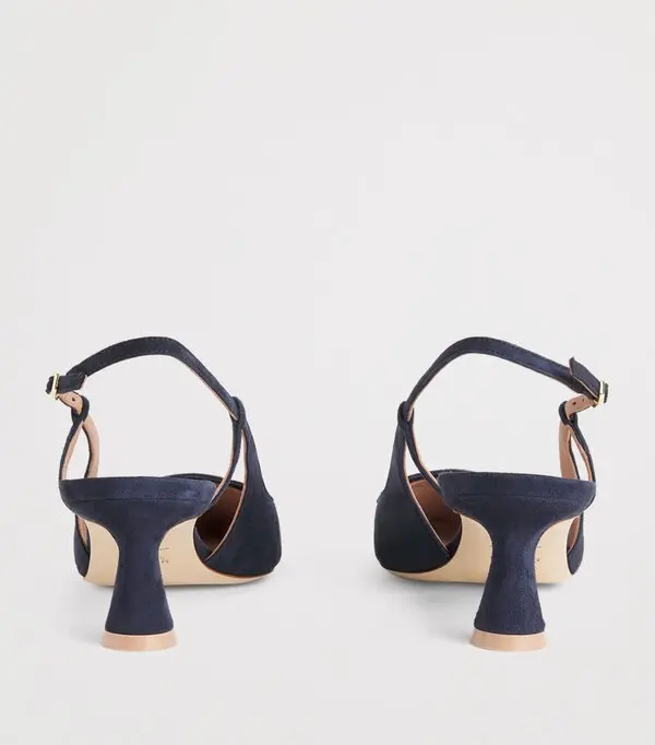 MALONE SOULIERS Suede Slingback Pumps