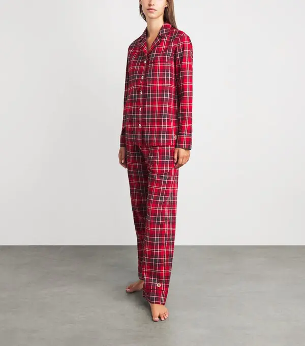 Harrods Cotton Tartan Pyjama Set