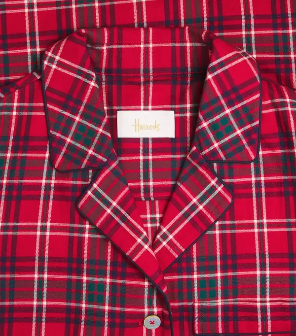 Harrods Cotton Tartan Pyjama Set