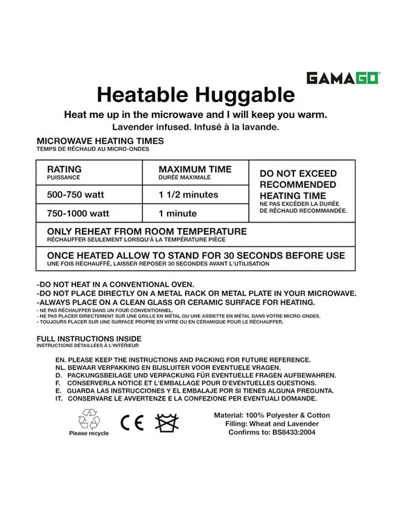 GAMAGO Frog Heating Pad & Pillow Huggable