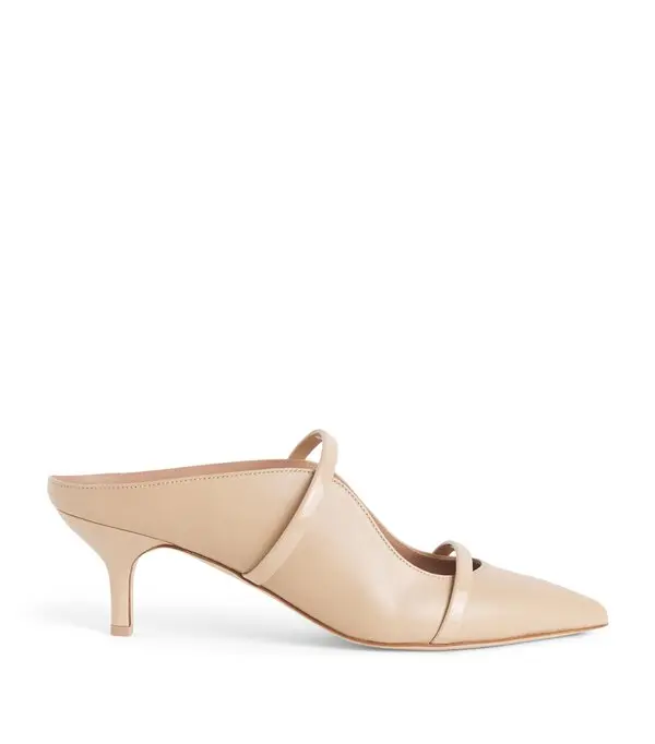 MALONE SOULIERS Leather Maureen Mules 45 - Nude