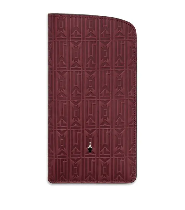 JACQUES MARIE MAGE Leather Circa Sunglasses Slip Case - Brown