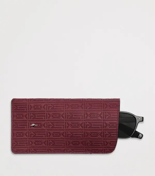 JACQUES MARIE MAGE Embossed Calfskin Eyewear Case