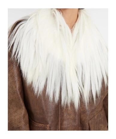 Dodo Bar Or Yoyo Shearling-trimmed Leather Jacket