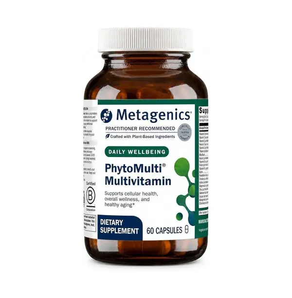 METAGENICS Phytomulti Multivitamin 20 Plus Essential Vitamins And Minerals With Phytonutrients Supports Healthy Aging - No Color