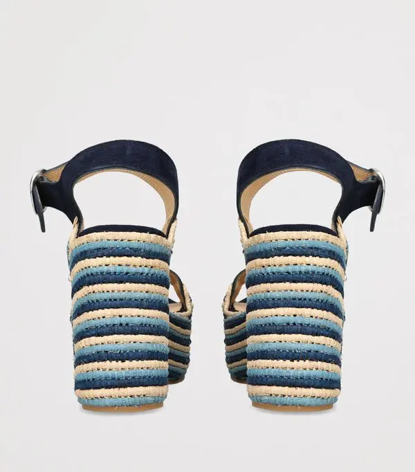 Gabriela Hearst Raffia Platform Sandals