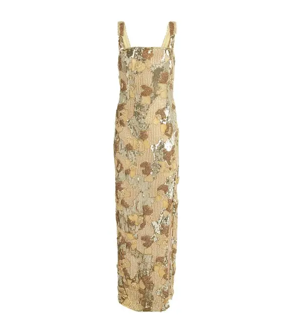 Rachel Gilbert Embellished Elyse Maxi Dress
