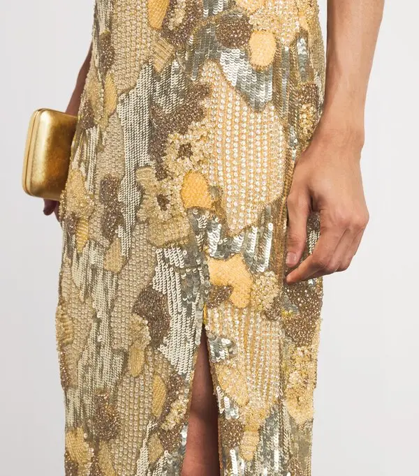 Rachel Gilbert Embellished Elyse Maxi Gown