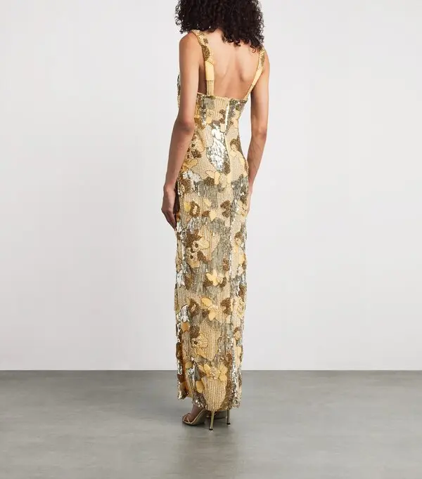 Rachel Gilbert Embellished Elyse Maxi Gown