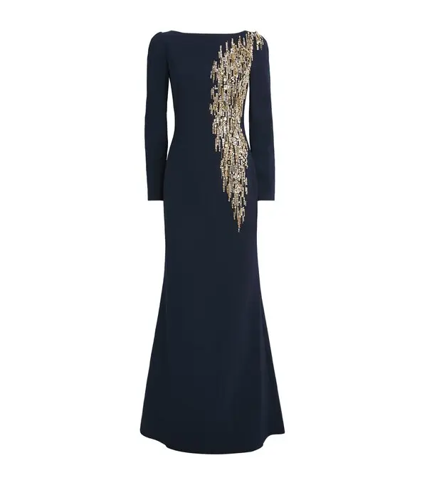 Jenny Packham Embellished Avana Maxi Dress - Black