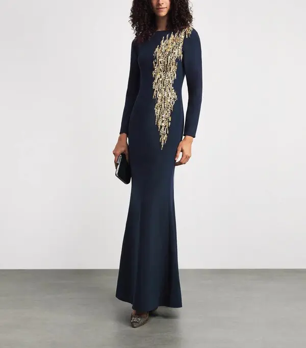 Jenny Packham Embellished Avana Maxi Dress