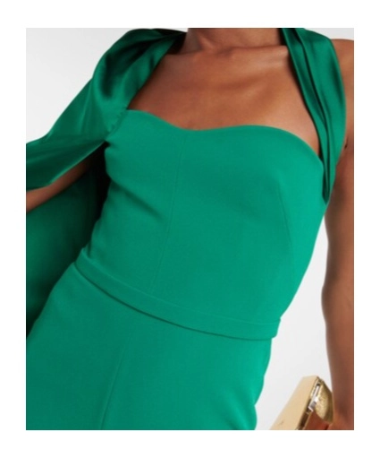 SAFIYAA LONDON Lollian Marmont Cape Jumpsuit