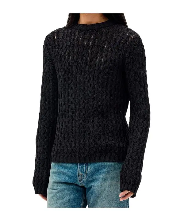 ANN DEMEULEMEESTER Textured Cotton Sweater