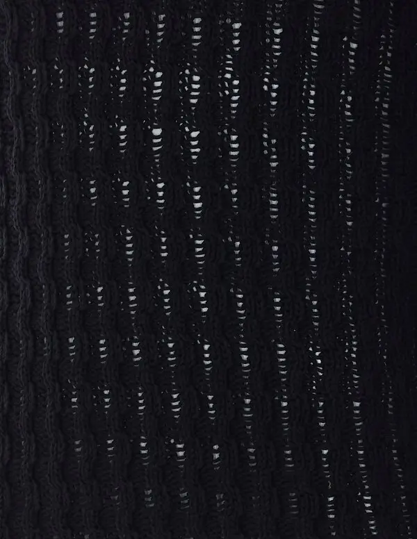 ANN DEMEULEMEESTER Textured Cotton Sweater - Black
