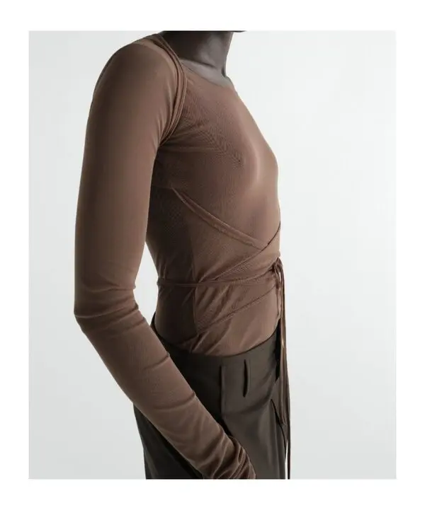 LEMAIRE Mesh Jersey Ballerina Wrap Top