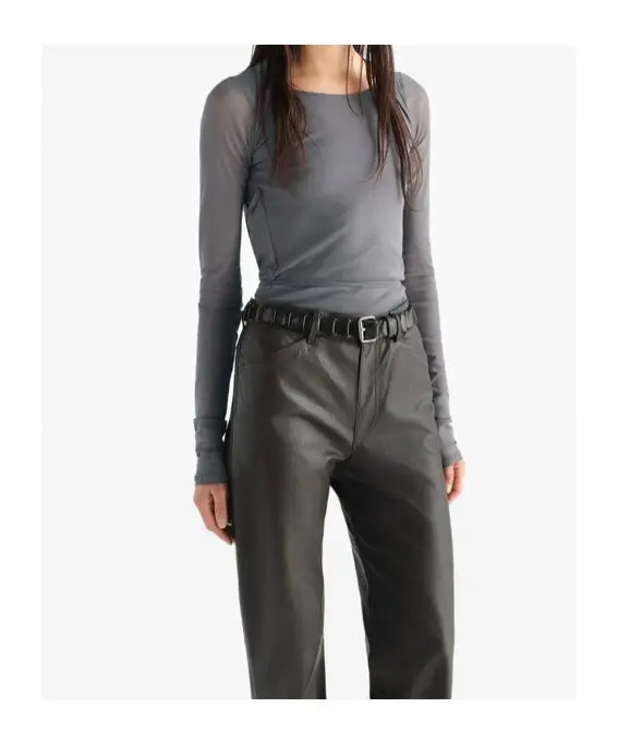 LEMAIRE Ballerina Wrap Top In Mesh Jersey