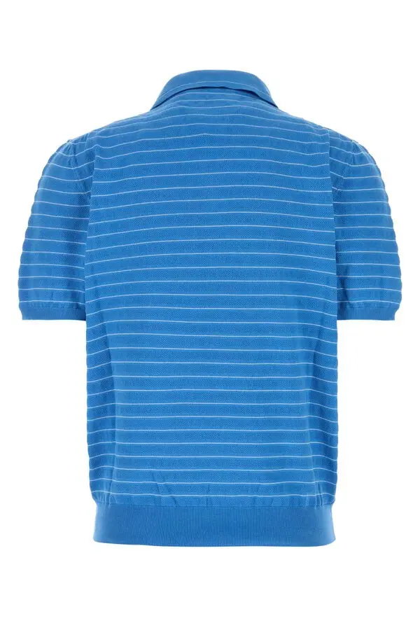 Miu Miu Embroidered Cotton Polo Shirt - Multicolor