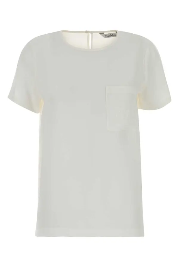 Max Mara Silk Pagano T-shirt - White
